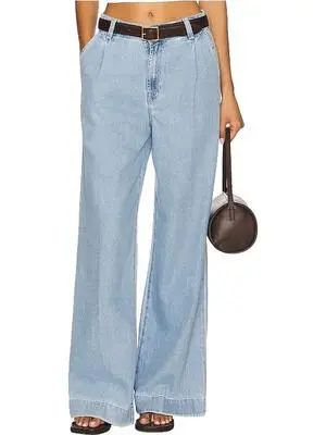 7 For All Mankind Pleated Trouser - Blue