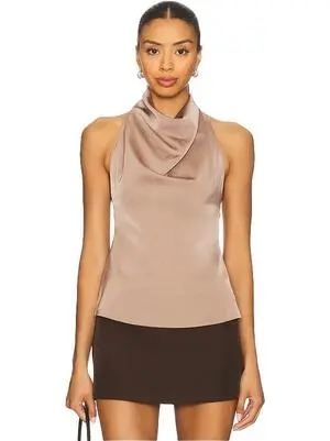 ALL THE WAYS Beth Halter Top - Mocha