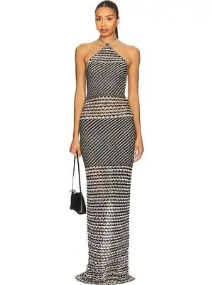 Tularosa Wisteria Maxi Dress - Black & White