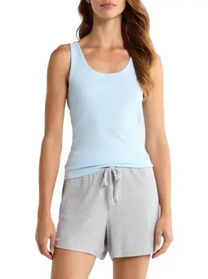OPEN EDIT Rib Tank - Blue Omphalodes