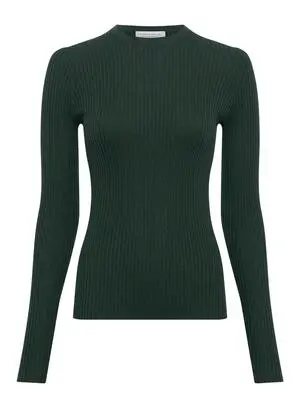 Gabriela Hearst Browning Silk-cashmere Top - Green