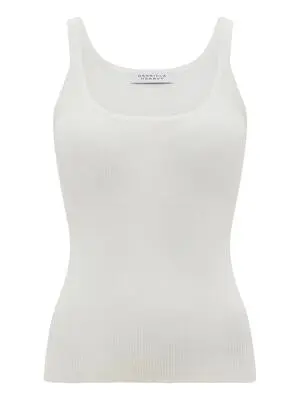 Gabriela Hearst Cinxia Cashmere-Silk Tank Top Ivory