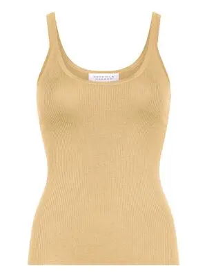 Gabriela Hearst Cinxia Cashmere-Silk Tank Top Tan