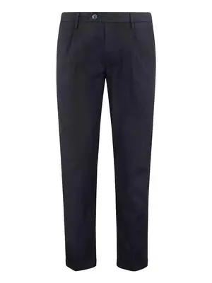 RE-HASH Cotton Straight-leg Trousers - Blue