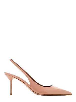 Paris Texas 75mm Pointed-toe Slingback Pumps - Pink