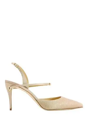 Jennifer Chamandi 85mm Vittorio Pumps - Neutrals