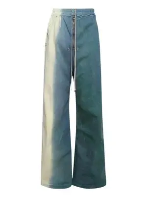 Rick Owens Tie-dye Flared Jeans - Blue