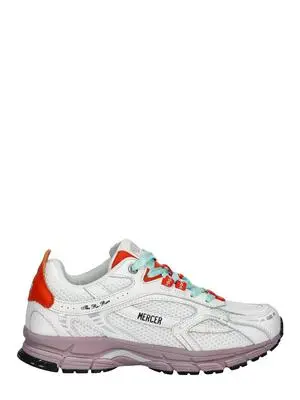 THE MERCER BRAND Mesh Panelled Running Trainers - White