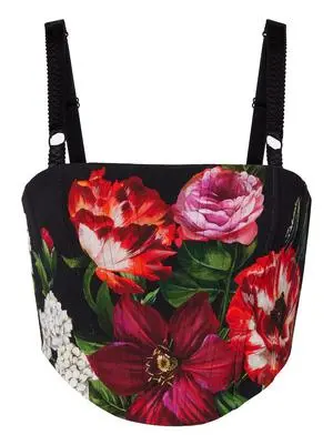 Dolce & Gabbana Floral Bustier Top - Multicoloured