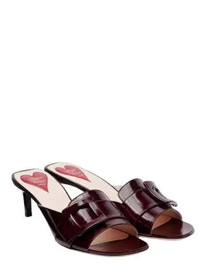 ROGER VIVIER Viv' Canard 55 Leather Mules