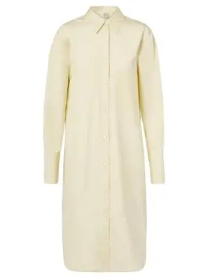 TOTEME Cotton Poplin Shirt Dress - Yellow