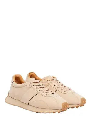 TOD'S Suede Lace-up Sneakers - Beige