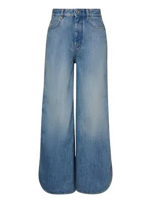 Loewe Mid-rise Wide-leg Jeans - Blue
