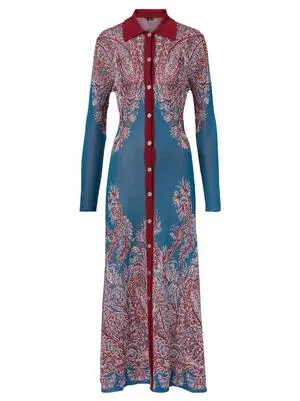 Etro Paisley Jersey Shirtdress - Multicoloured