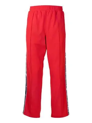 PORTS V Side Stripe-detail Track Pants - Red