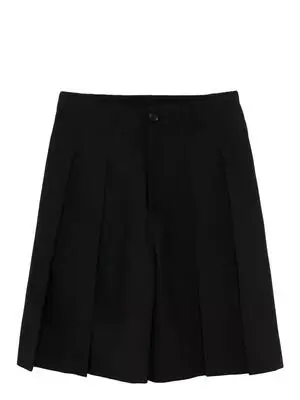 SONGZIO Gather Pleats Shorts - Black