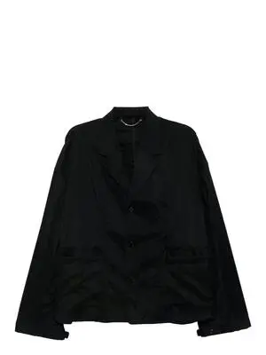 SONGZIO Box Pleats Blazer - Black
