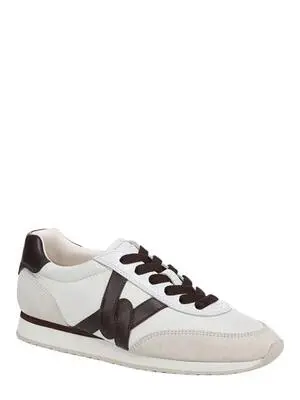 Veronica Beard Penrose Low-top Sneakers - Lily/raisin/chocolate