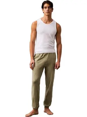 Calvin Klein Icon Cotton Stretch Sleep Joggers Gray Labyrinth