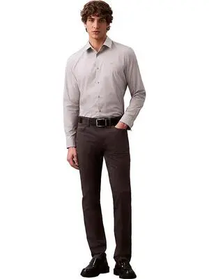Calvin Klein Slim Fit 5-Pocket Pants Forged Iron