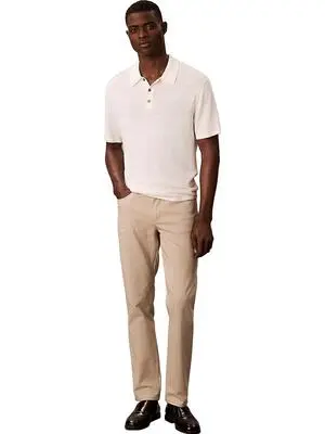 Calvin Klein Slim Fit 5-Pocket Pants Plaza Taupe