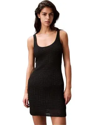 Calvin Klein Studio Viscose Mini Dress - Black