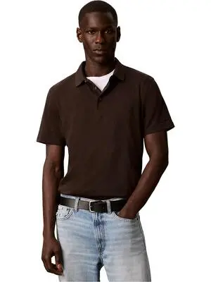 Calvin Klein Supima Cotton Classic Polo Shirt - Black Coffee