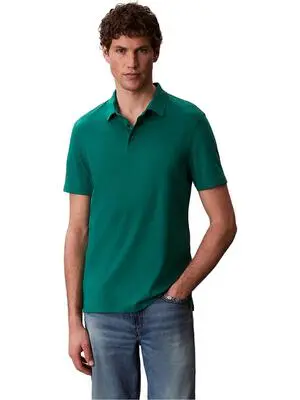 Calvin Klein Supima Cotton Classic Polo Shirt - Enchanted Forest