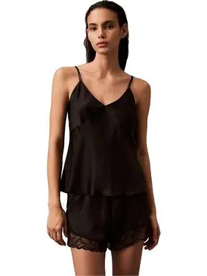 Calvin Klein Satin Sheen Short - Black