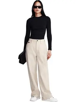 Calvin Klein Wide Leg Cargo Pants - Peyote