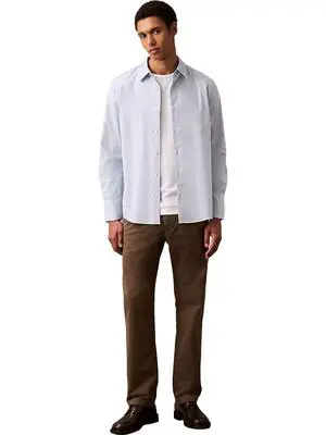 Calvin Klein Classic Stretch Button-down Shirt - Niagara Mist