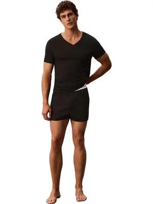 Calvin Klein Cotton Classics 5-pack Classic Fit V-neck T-shirt - Black