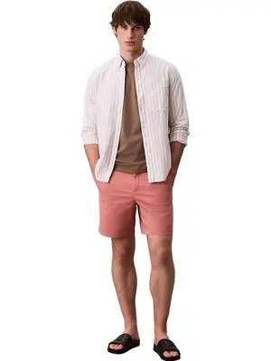 Calvin Klein Slim Chino Shorts - Sunset Rose