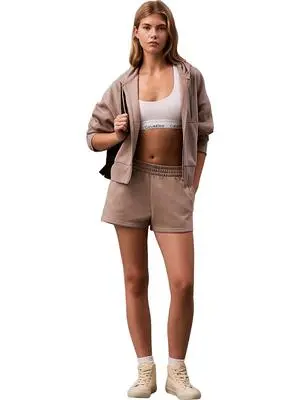 Calvin Klein Calvin Klein Archive Logo Fleece Shorts Cinder