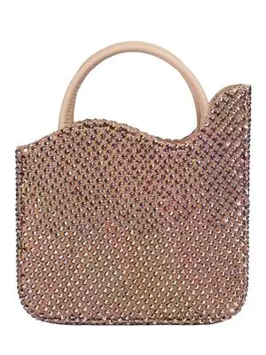 LE SILLA Ivy Rhinestone-embellished Tote - Neutrals