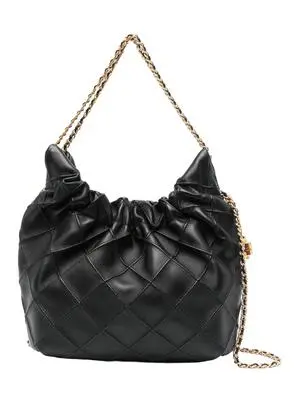 Tory Burch Fleming Mini Hobo Bag - Black