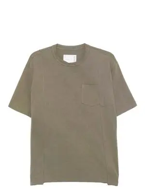 Sacai Pocket Panelled T-shirt - Green