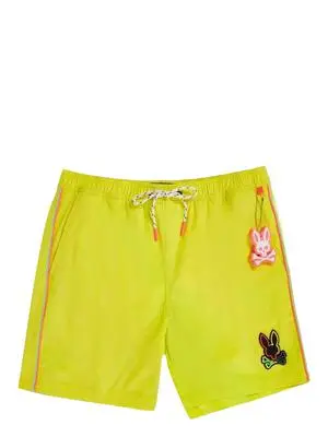 Psycho Bunny Leo Hydrochromic Swim Shorts - Yellow