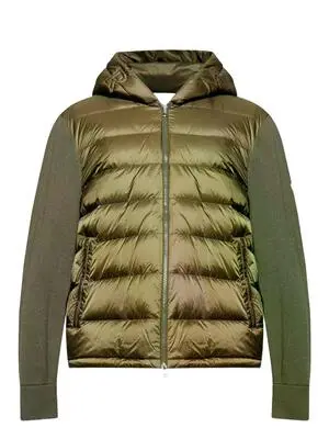 Moncler Panelled Cardigan - Green