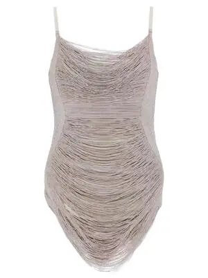 Attico Draped Mini Dress - Grey