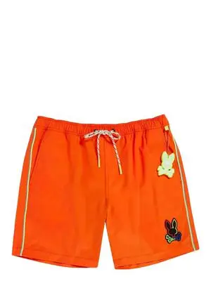 Psycho Bunny Leo Hydrochromic Swim Shorts - Orange