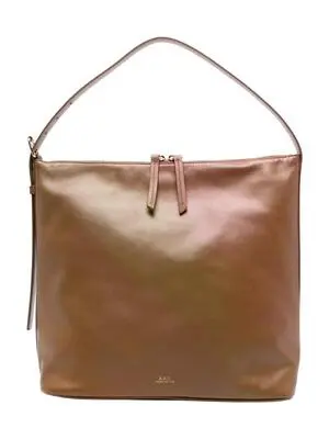 A.p.c. Leather Shoulder Bag - Brown