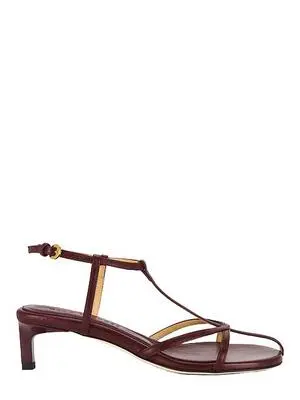 Dear Frances Tee Sandal - Bordeaux