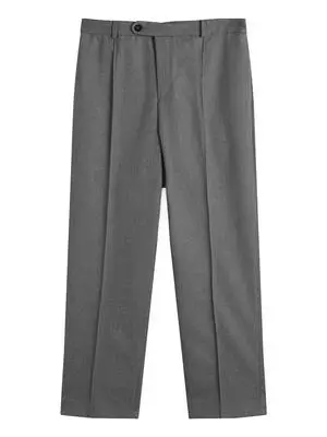 ABOUT:BLANK Pleated Wide-leg Trousers - Light Grey