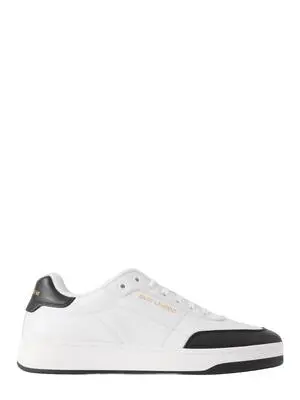 Saint Laurent Sl/61 Two-tone Leather Sneakers - White
