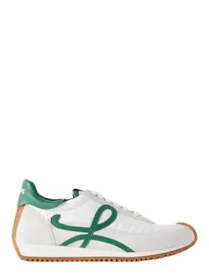 LOEWE Leather-Trimmed Suede And Nylon Sneakers