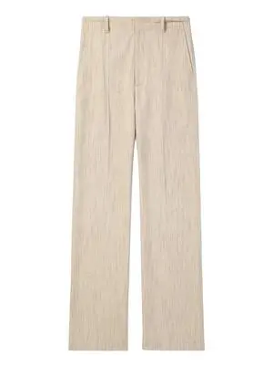 Bottega Veneta Straight-leg Woven Suit Trousers - Neutrals