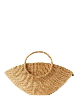 MUUÑ Luna Woven Straw Tote