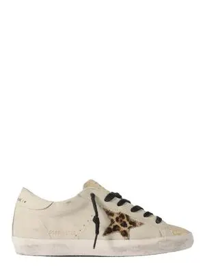 GOLDEN GOOSE Super-star Distressed Sneakers - Neutrals