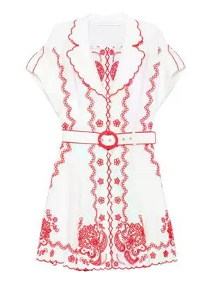ZIMMERMANN Lucky Embroidered Mini Dress